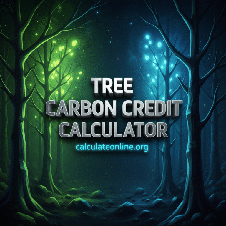 Tree Carbon Credit Calculator